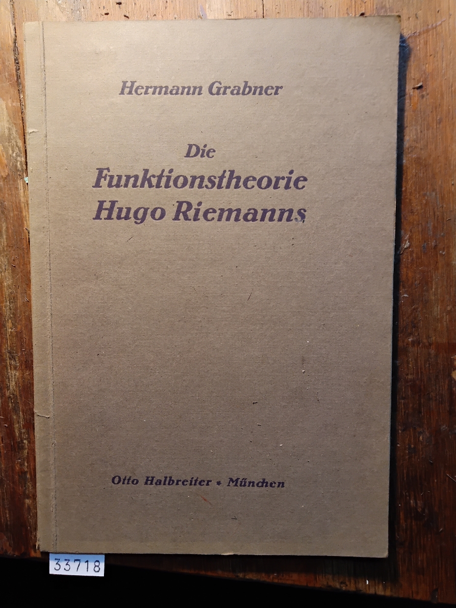 Die Funktionstheorie Hugo Riemanns und ihre Bedeutung für die ...